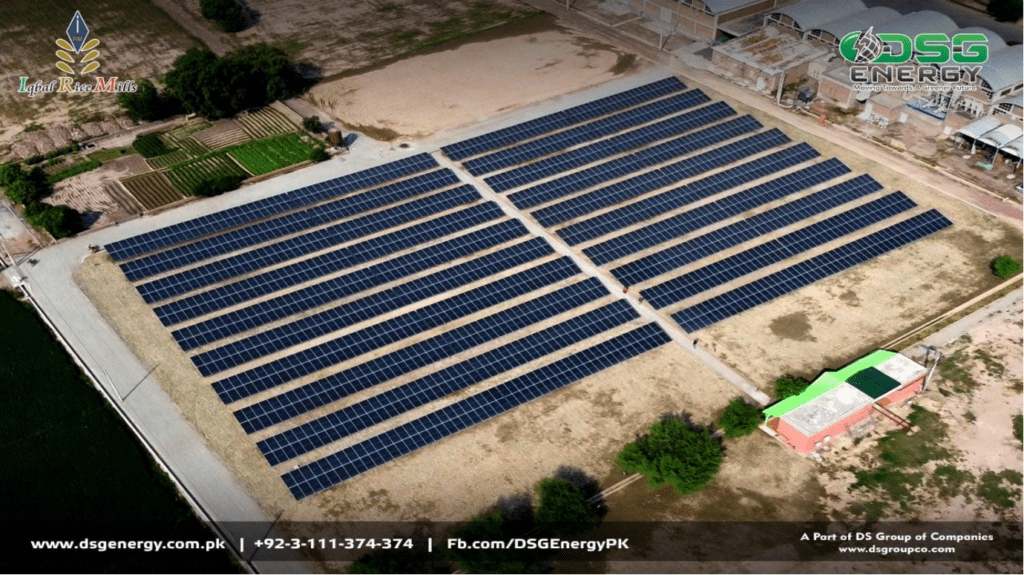 Iqbal Rice Mills 1 MW Grid Tied Solar Power Plant - DSG Energy